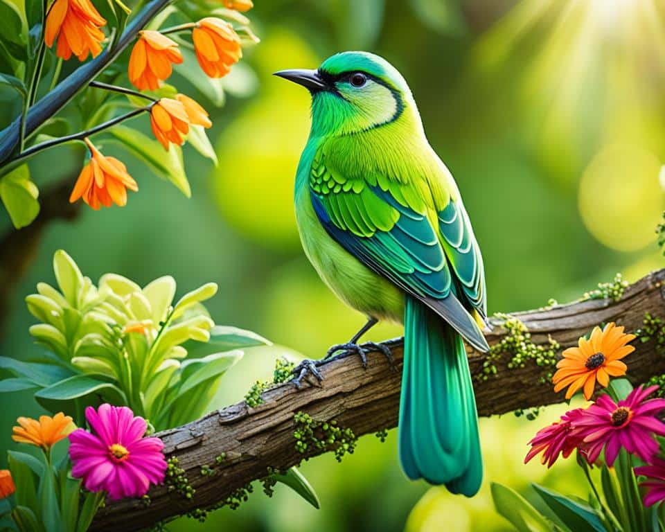 Grüner Vogel im Garten: Arten & Beobachtungstipps